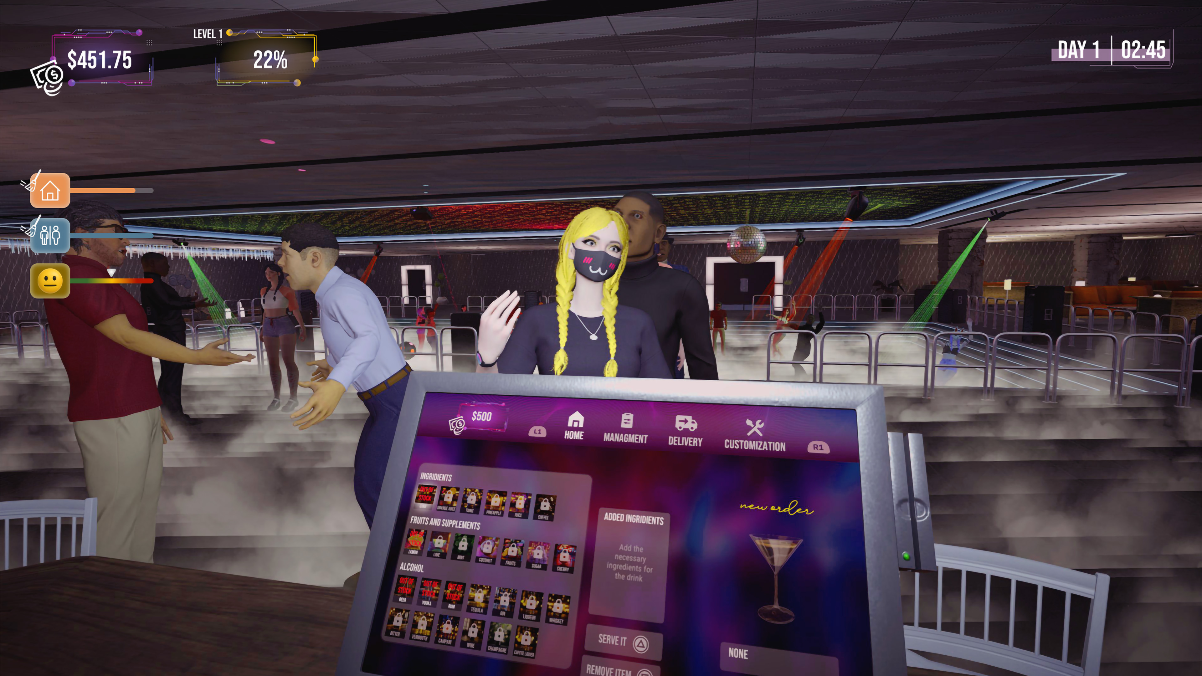 Night Club Manager Simulator PS4 — buy online and track price history ...